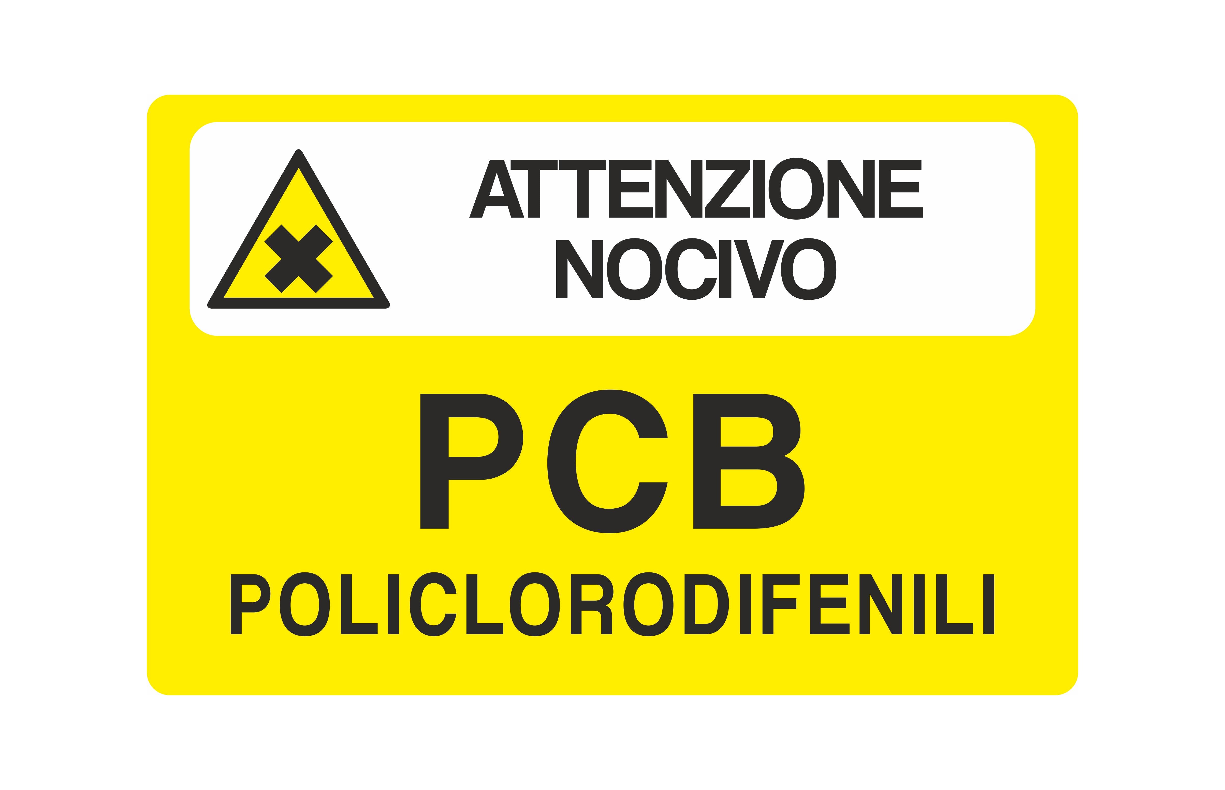 GLOBAL CARTELLO SEGNALETICO - Attenzione nocivo-PCB policlorodifenili ...